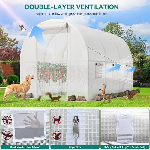 Snapklik.com : YITAHOME 10x6.5x6.5ft Greenhouses Large Walk-in Green ...