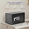 SereneLife Electronic Safe Box | Heavy Duty 12.2’’ x 7.8’’ Lockbox ...