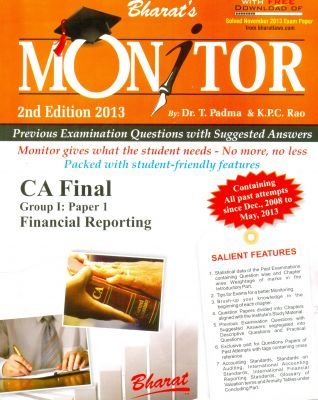 Monitor - Paper 1 - Financial Reporting - CA Final - 9788177339857 ...