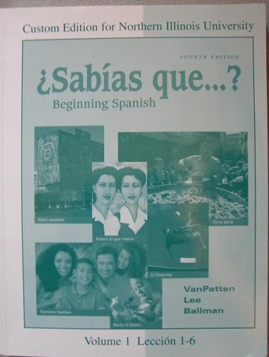 Sabias Que? Beginning Spanish (Custom Edition for Northern Illinois ...