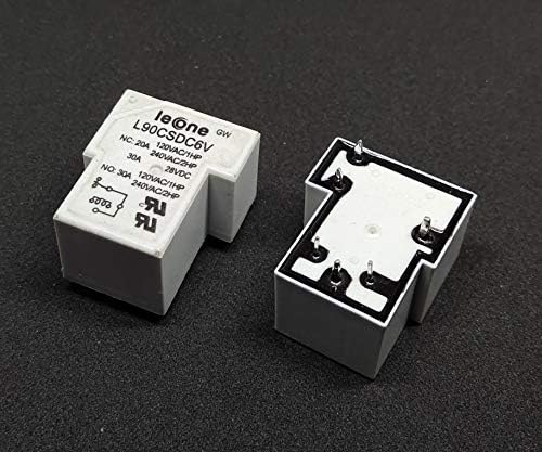 INVENTO 10pcs 6V DC Relay 6 Pin 6V 30A T Shaped PCB Mount Relay SPDT ...