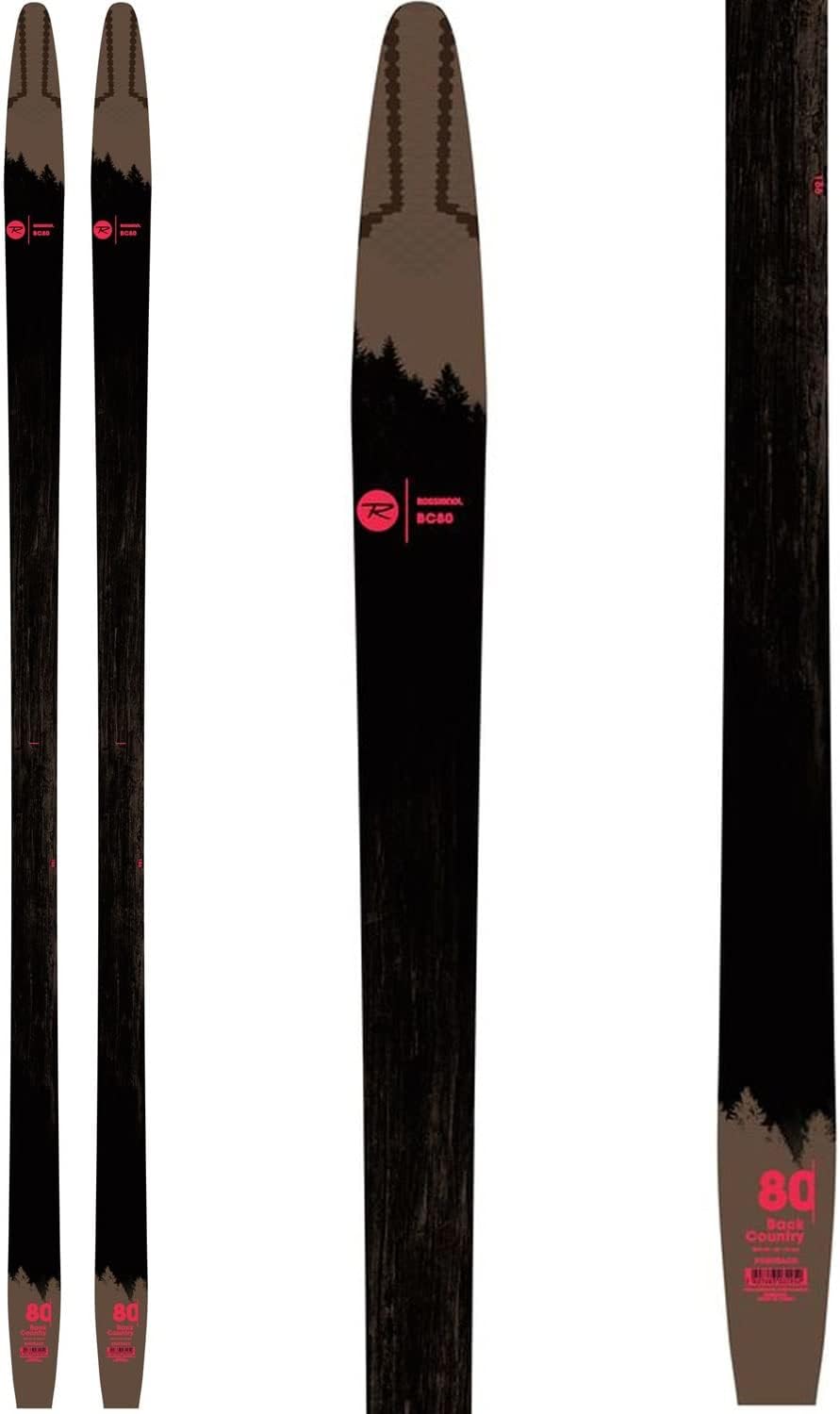 Amazon.com : Rossignol BC 80 Positrack XC Skis w/BC Auto Bindings Sz ...