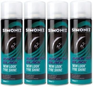 Simoniz Back to Black - New Look Tyre Shine 4 x 500ml : Amazon.co.uk ...