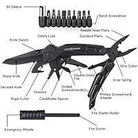 KINGMAX Multitool with Pliers, Fire Starter, whistle,Scissors ...