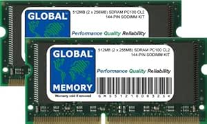 512MB (2 x 256MB) PC100 100MHz 144-PIN SDRAM SODIMM Memory RAM KIT for LAPTOPS/NOTEBOOKS at ...