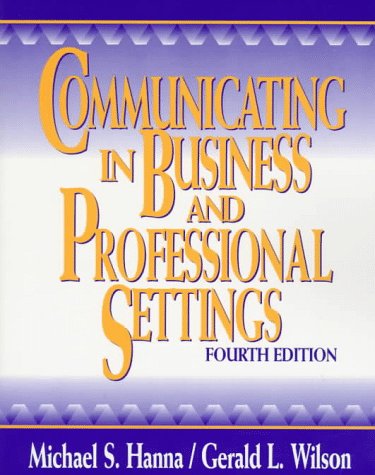 Communicating in Business and Professional Settings: 9780070260221 ...