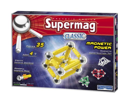 Buy Supermag Classic Magnetic Power Set, Multi Color (35 Pieces) Online ...