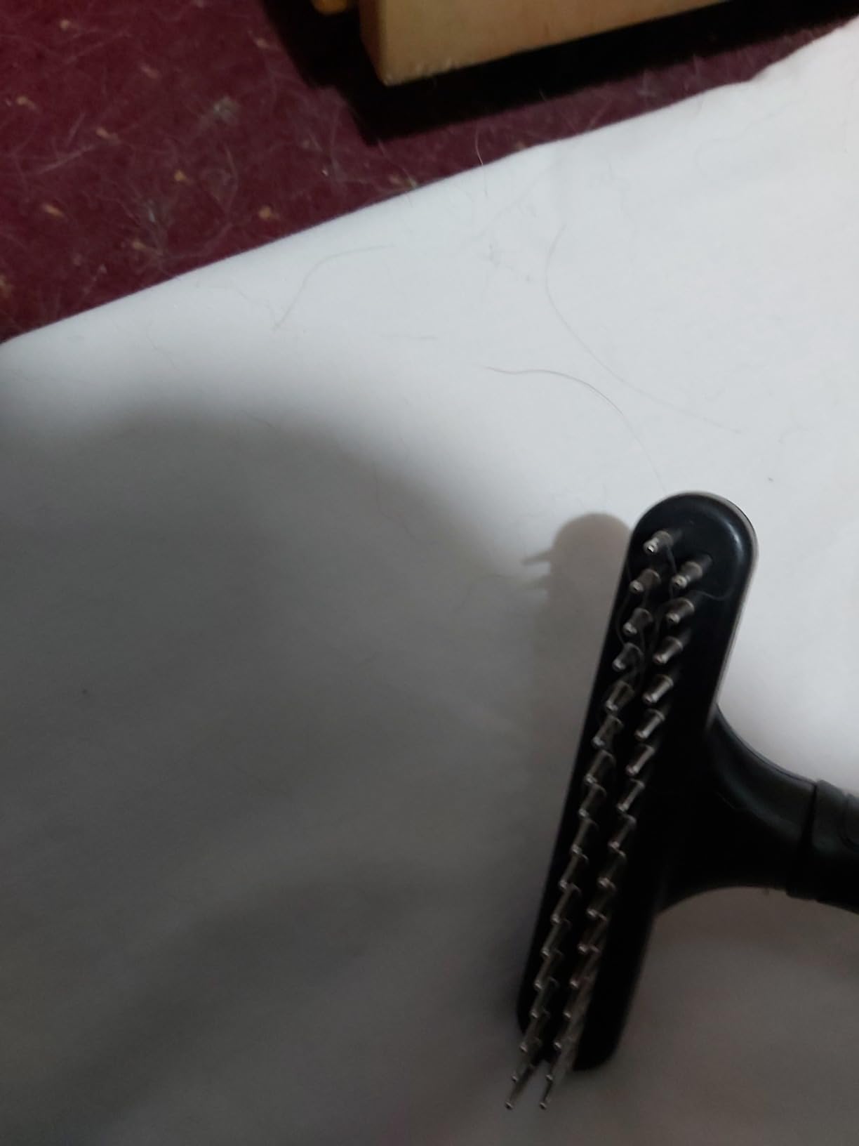 Kunoli Carpet Rake, Portable Carpet Rake Pile Lift, Undercoat Rake Dog ...