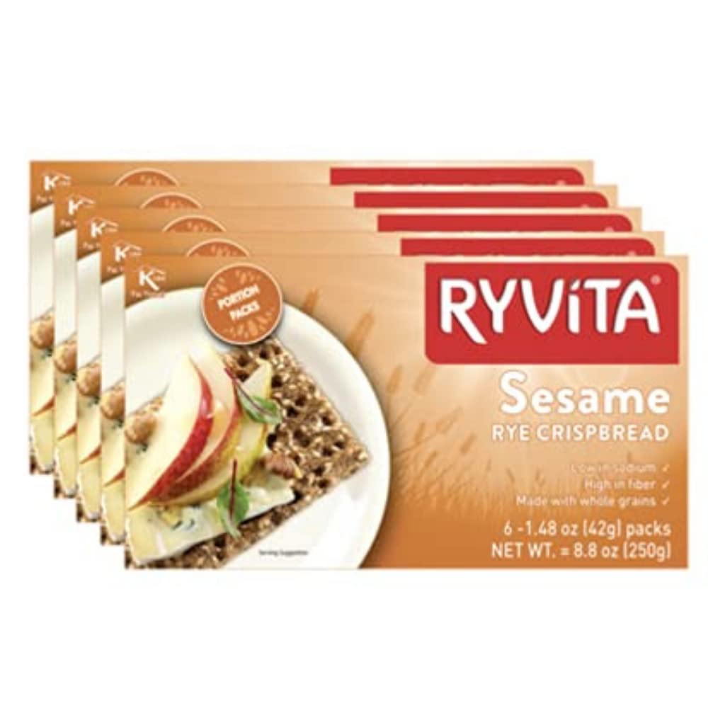 Amazon.com : Ryvita Rye Crispbread, Sesame, 8.8oz (Pack of 5) : Health ...