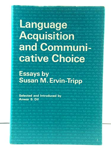 Amazon | Language Acquisition and Communicative Choice; (Language ...