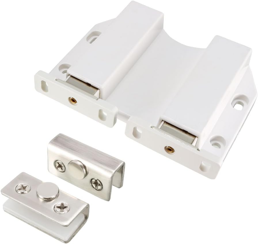 uxcell 5-8mm Glass Door Double Magnetic Touch Catch Latch Closure ...