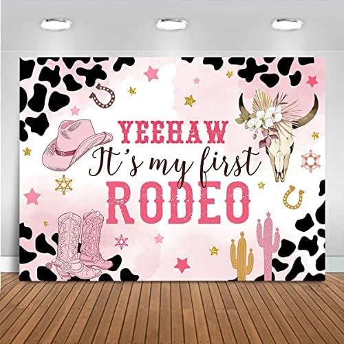 Amazon.com : Fitumiw This is My First Rodeo Backdrop 7x5ft Western ...