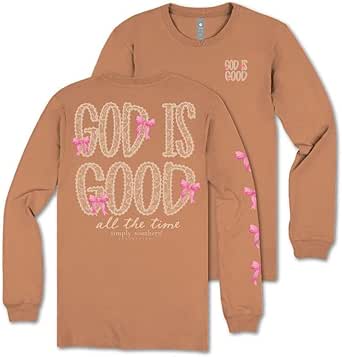 Simply Southern God is Good All The Time - Pink Bows - Adult Long ...