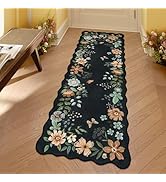 Amazon.com: Hedlive Scalloped Washable Runner Rug, Ultra-Thin 2.6x8 ...