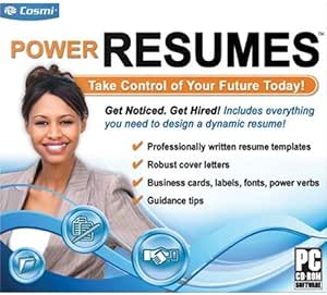 Amazon.com: Cosmi Power Resumes - Windows : Software