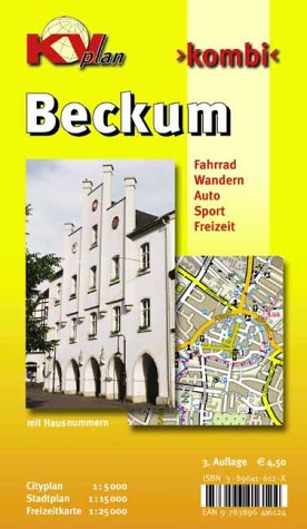 Beckum: 1:15.000 Stadtplan mit Freizeitkarte 1:25.000 incl. Rad- und ...