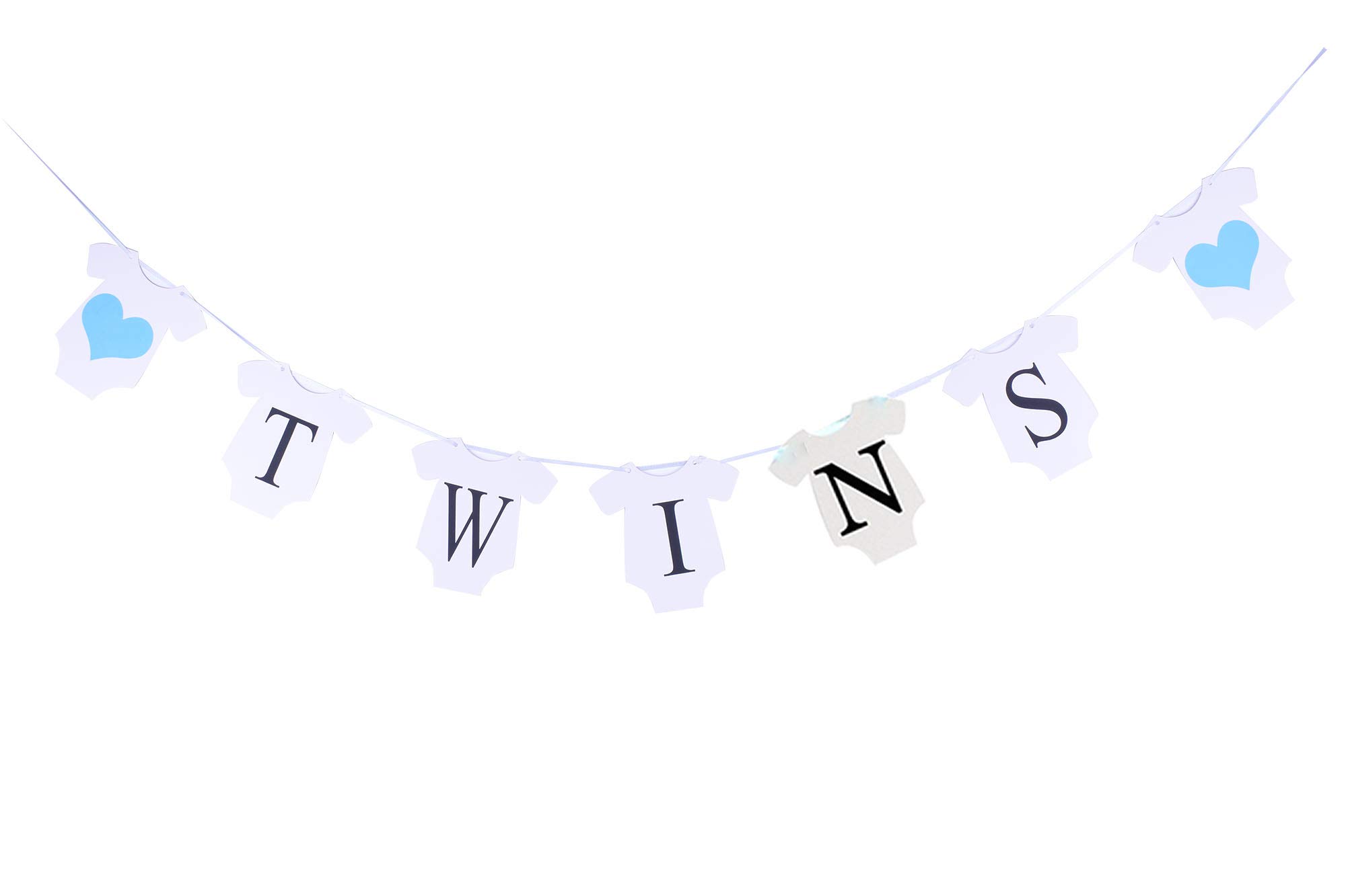 Yuinyo Twins Banner It Is Twins Baby Shower Banner Decorations ...