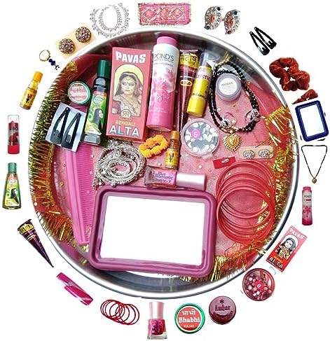 Poojnam Durga Puja Samagri Kit : Complete Set of 28 Essentials for ...