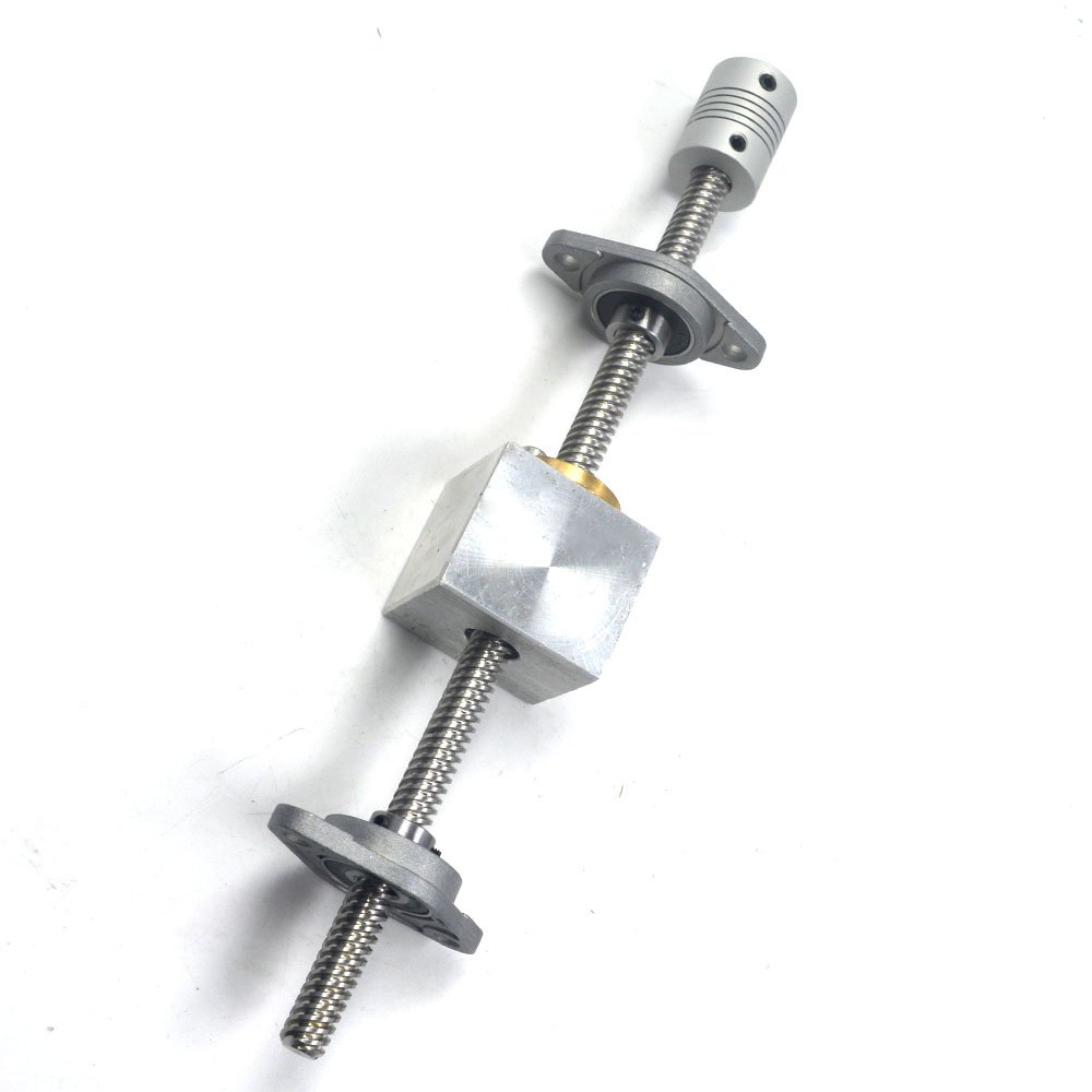 T8 Lead Screw Kit, Mergorun 500mm Length 8mm Dia Silver Vertical 8mm ...