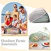 Amazon.com: Hicarer 4 Pcs Metal Mesh Screen Food Cover for Outdoors Set ...