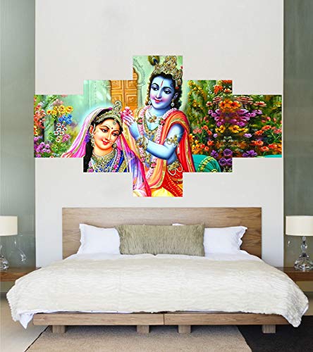 radhe Krishna ji god 3D Wall Sticker for Living Room Bedroom Office and ...