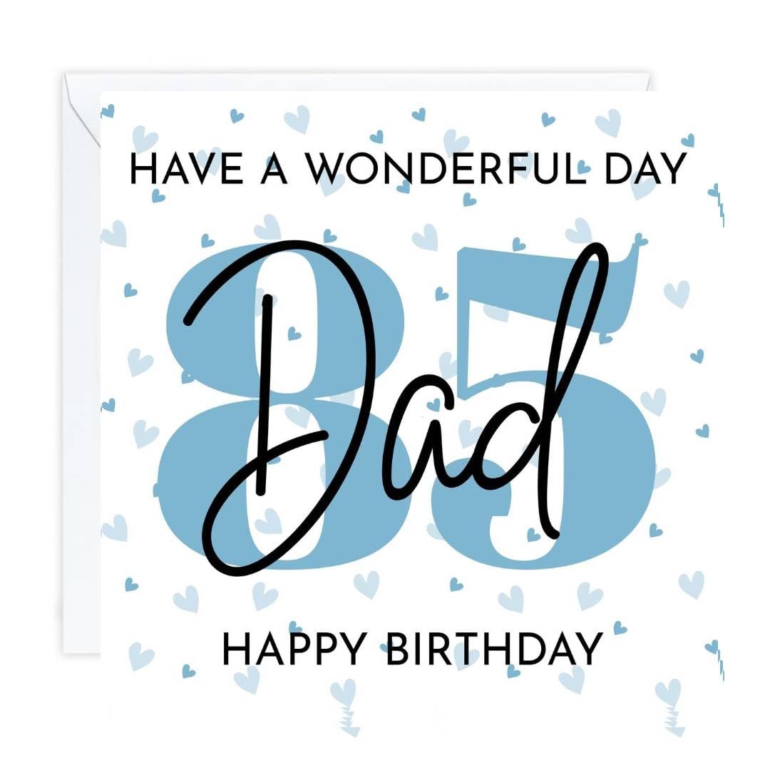 dad Happy 85th Birthday Card 85 age (envelope Included) : Amazon.co.uk ...