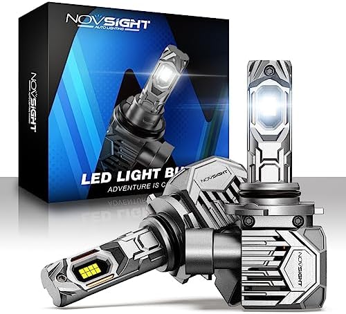 NOVSIGHT 9005 LED Bulbs, 30000LM 800% Brighter Plug and Play 9005/HB3 ...