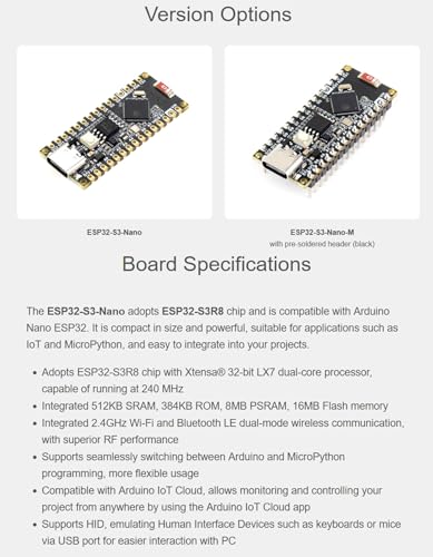 Buy Esp32 S3 Nano Microcontroller Development Board Based On Esp32