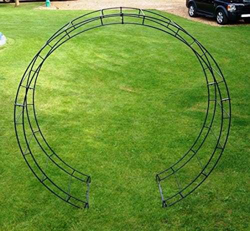 Moon Gate Flower Circle Wood Garden Circular Arch Archway : Amazon.co ...