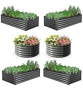 Amazon.com: A ANLEOLIFE 6X3X2 ft Galvanized Raised Garden Beds Outdoor ...