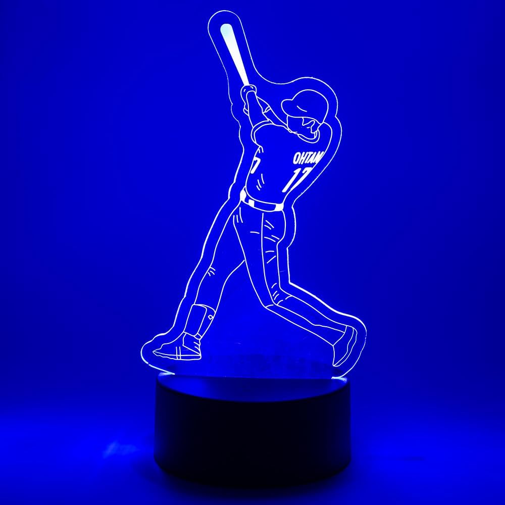 EXIGENT 3D LED Light Baseball Lamp Acrylic Illusion Night Flashing Cool ...