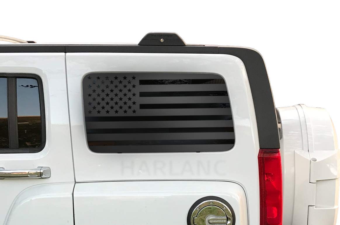 Amazon.com: Tactical Decals - USA Flag Decals for 2006-2010 Hummer H3 ...