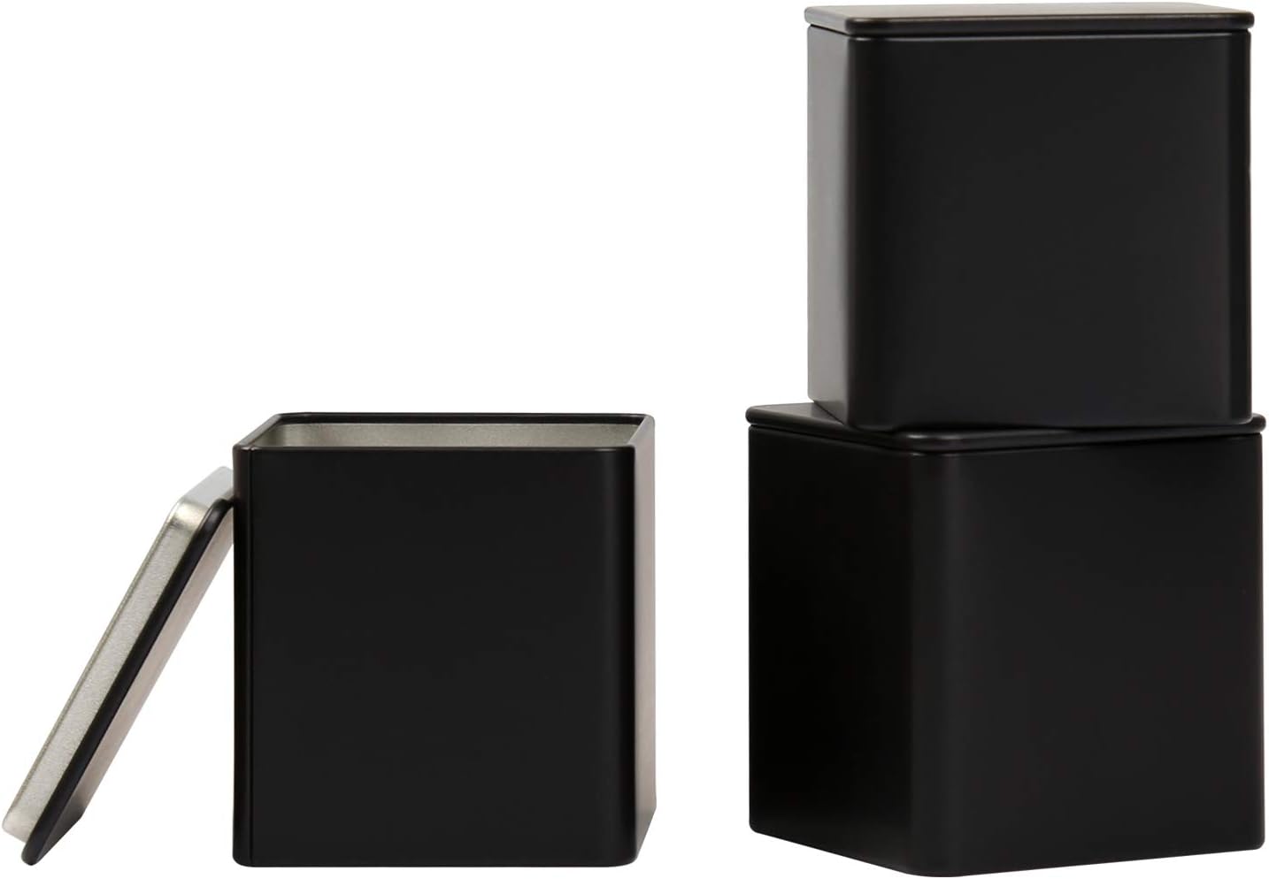 Amazon.com: Tianhui Colorful Square Tin Can Empty Cube Steel Box ...