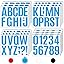 Amazon.com: Seloom 13 Sheets Alphabet Stickers,4 Inch Large Vinyl ...