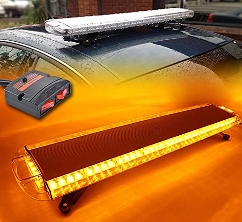AVR 1200mm 4FT LED Van Light Bar Flashing Recovery Warning Strobe Amber ...