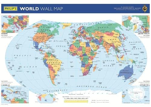 Philip's World Wall Map: Junior Edition : Amazon.com.au: Books