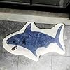 Amazon.com: Shark Shaped Bathroom Rugs 16x24 inch Area Rugs Blue ...