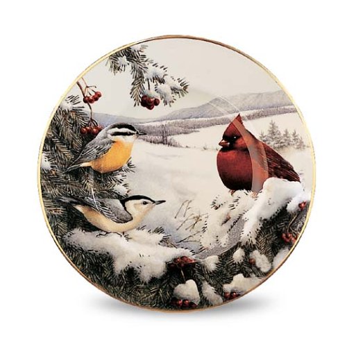 Buy Lenox Winter Greetings 9 Cardinal Nuthatch Accent Plate Online at ...
