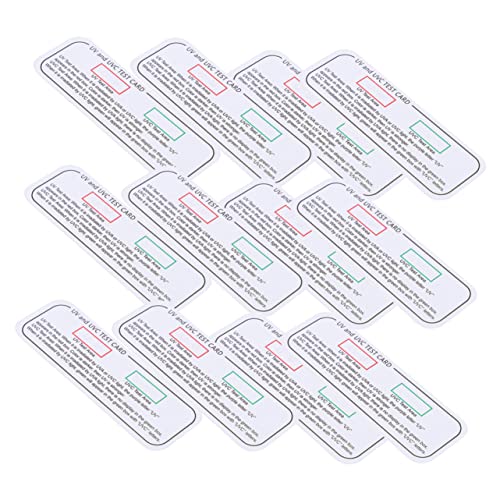 SOLUSTRE UV Test Card Indoor Uvc Light Identifiers Uvc-uva Test Strips ...