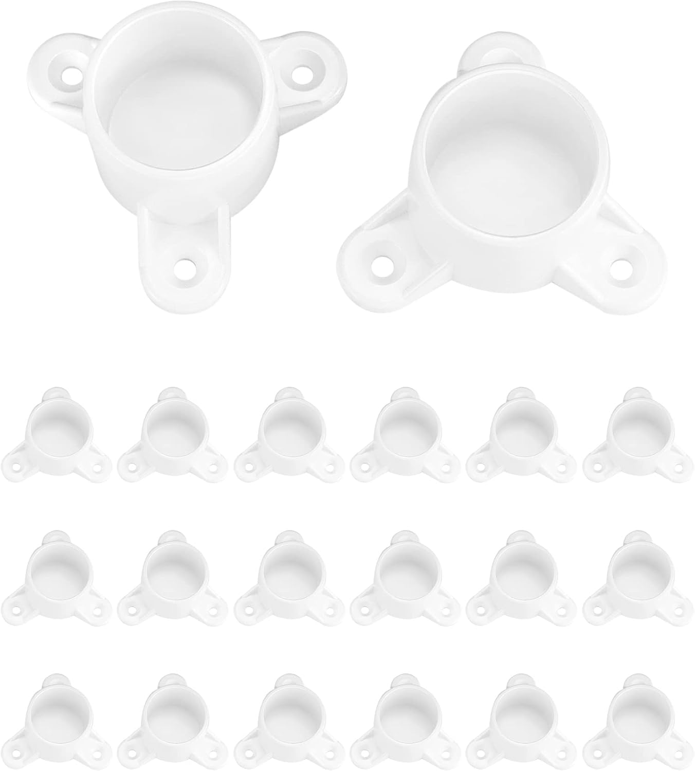 QWORK 1" PVC Furniture Grade Table Cap, 20 Pcs PVC Fittings, Table Leg ...