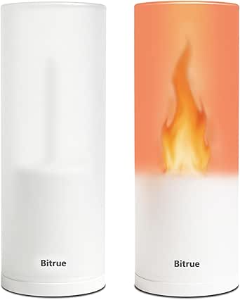 Amazon.com: Bitrue 2nd-Gen LED Flame Lights with Remote & Timer ...