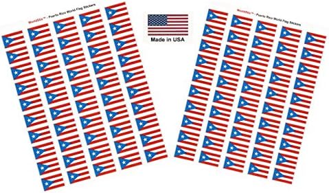 Amazon.com: MADE in USA! 100 Country Flag 1.5" x 1" Self Adhesive World ...