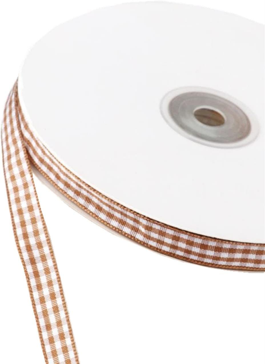 Amazon.com: 50 Yards Narrow Gingham Ribbon 3/8inch Plaid Ribbon Grid ...