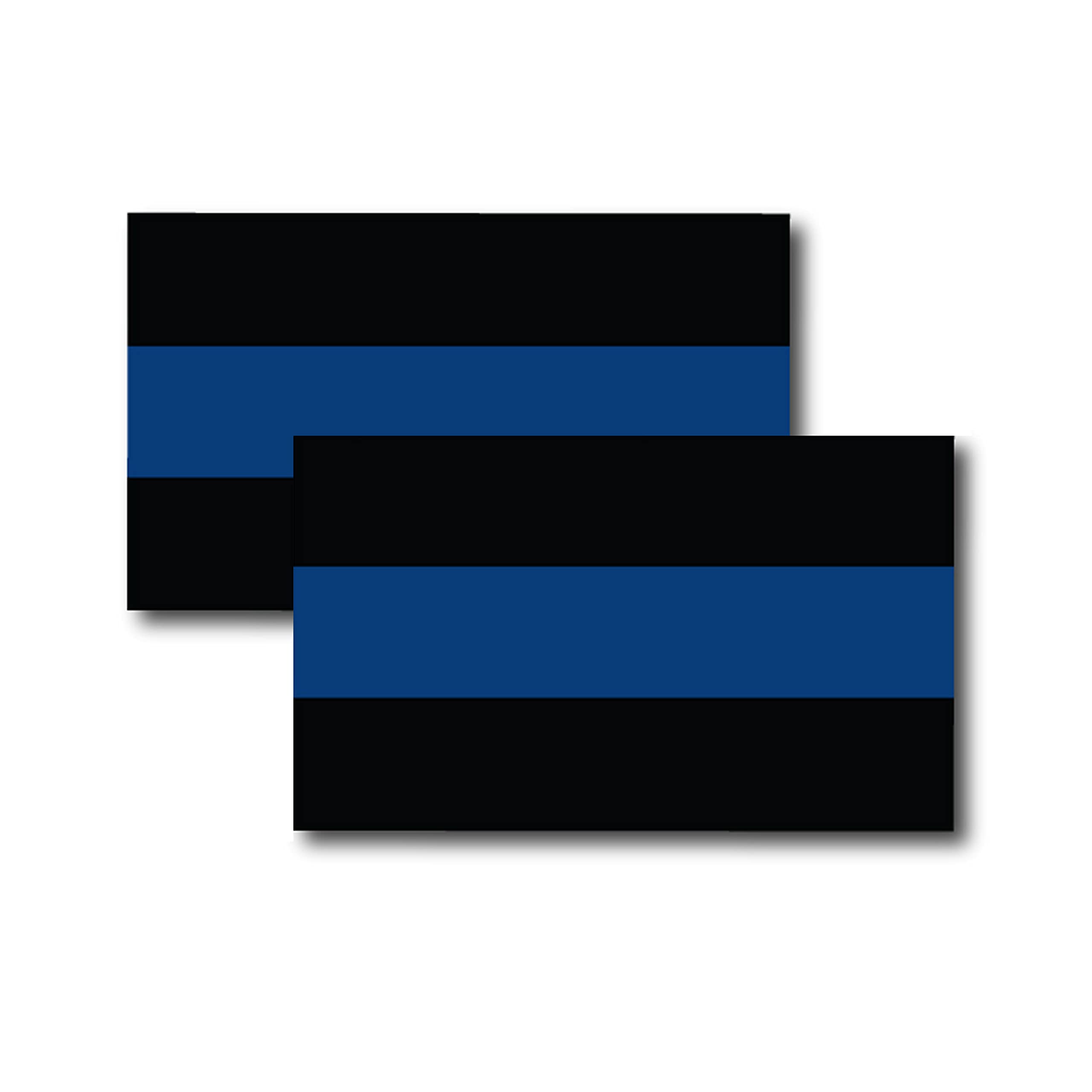 Amazon.com: Magnet Me Up Thin Blue Line Magnet Decal, 2 Pack, 3x5 Inch ...