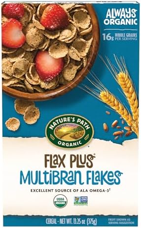 Amazon.com : Nature's Path Organic Flax Plus Multibran Flakes Cereal ...
