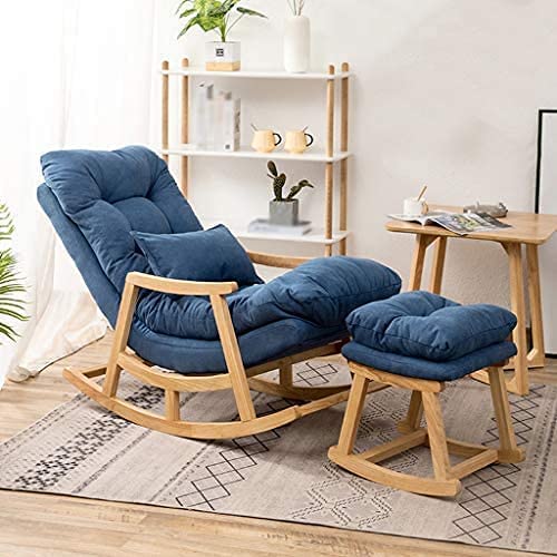 Home Reserve Handmade Wooden Rocking Chair/Relax Chair with Cushion ...
