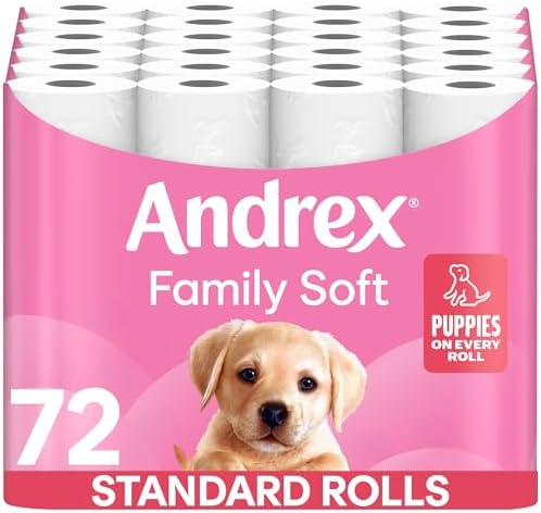 Amazon.com: Andrex Family Soft Toilet Tissue 72 Toilet Rolls ...