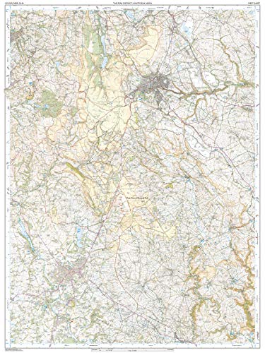 The Peak District: White Peak Area Map | Weatherproof | Peak District ...