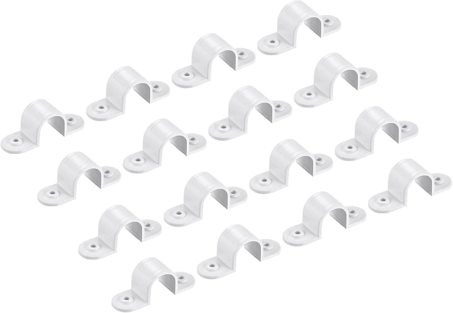 MECCANIXITY PVC Conduit Saddle Pipe Clip 4mm Hole Dia Securing for ...