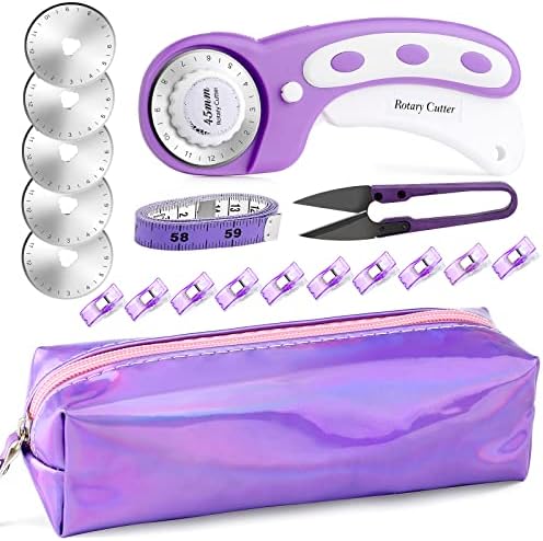 Xinart 45mm Rotary Cutter for Fabric Safety Lock Ergonomic Classic ...